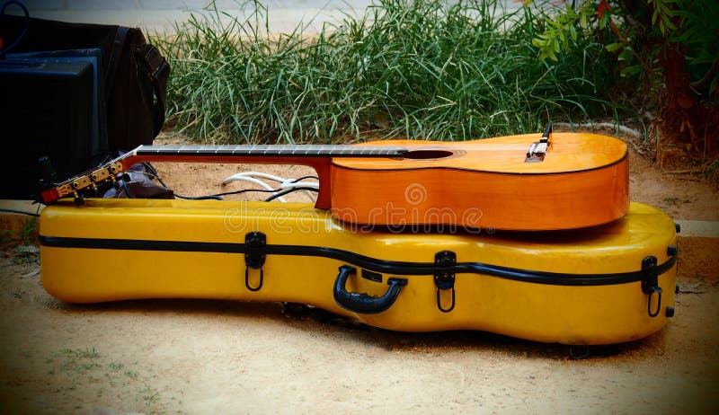 Beautiful Sunburst Electric Guitar Isolated Stock Image - Image of funk ...