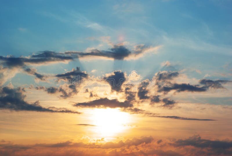 Beautiful sundown stock image. Image of clouds, forecast - 13145537