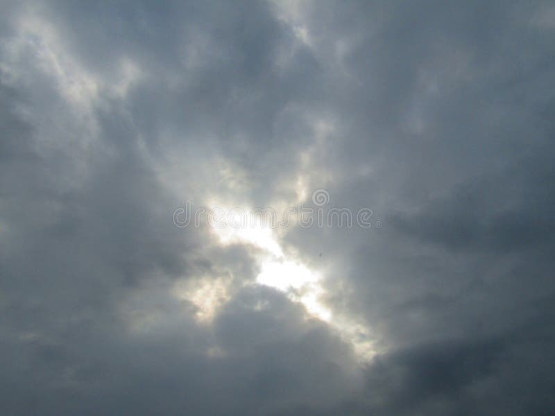 Beautiful Sunlight through Cloud and Sky Stock Photo - Image of power ...