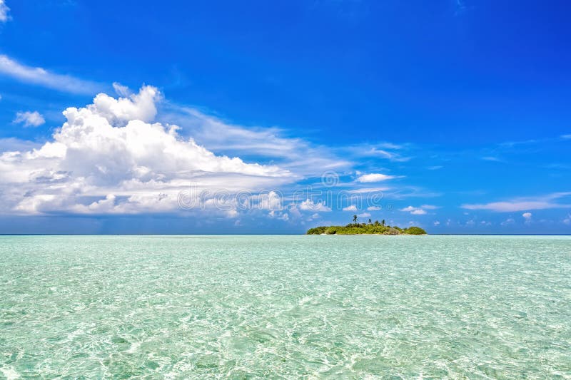 Beautiful Sunny Ocean Landscape, Maldives Stock Photo - Image of summer ...