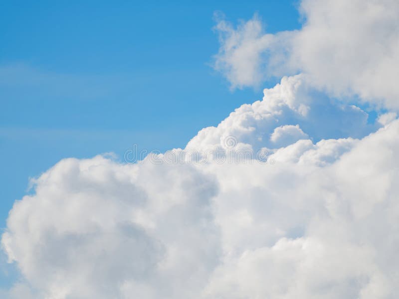 Beautiful Sunny Sky with Clouds. Stock Photo - Image of view ...