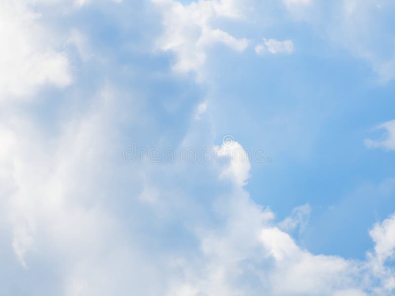 Beautiful Sunny Sky with Clouds. Stock Photo - Image of weather, clouds ...