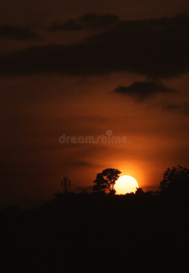 Beautiful Sunrise at Cimenyan Stock Image - Image of travel, summer ...