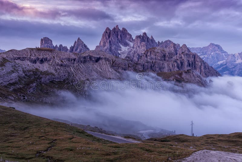 Beautiful Sunrise on the Dolomites Stock Photo - Image of autumn ...