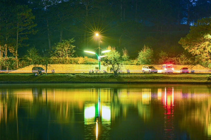 Beautiful Sunrise Landscape in Da Lat, Vietnam Editorial Photography ...
