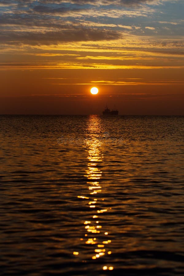 Beautiful Sunrise Over the Horizon Stock Photo - Image of season ...