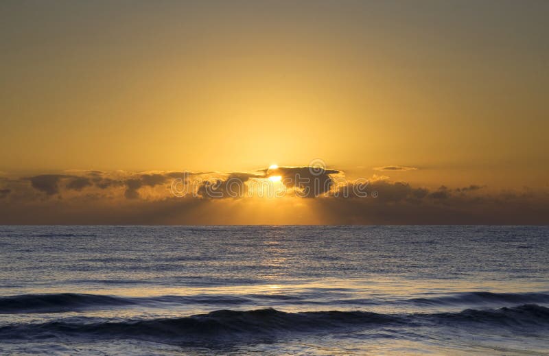 Beautiful Sunrise Over the Mediterranean Sea Stock Image - Image of ...