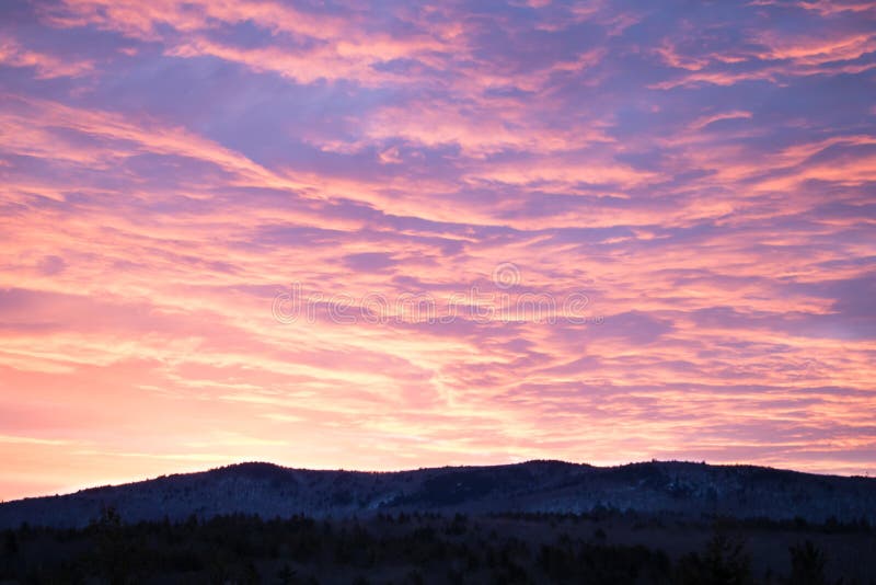 Beautiful Sunrise Over Mountain Stock Photo - Image of storm, bright ...