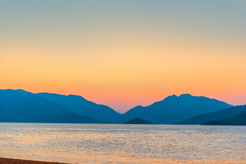 Beautiful Sunrise Over the Mountains Stock Photo - Image of horizon ...