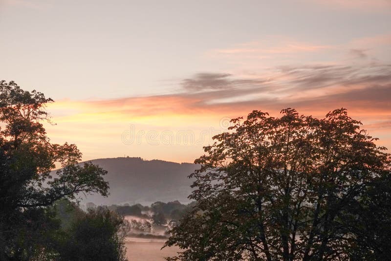 Beautiful Sunrise Over the Trees. Stock Photo - Image of nature, beauty ...