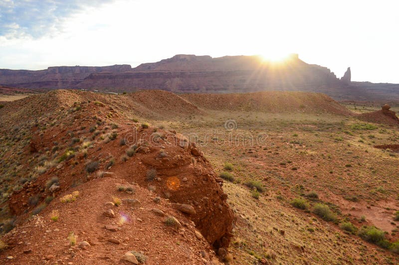 Beautiful Sunrise Over Utah Ridges Stock Photo - Image of green ...