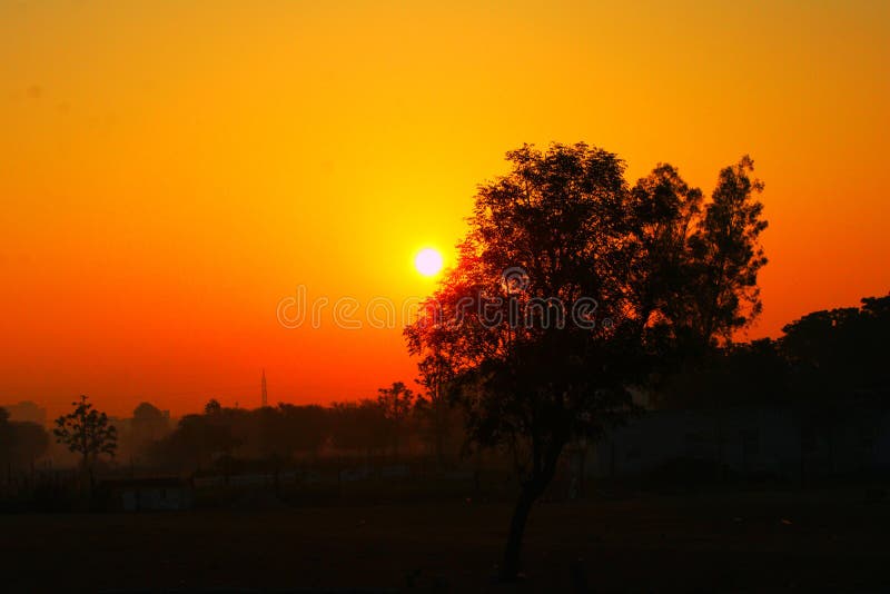 A Beautiful Sunrise with Rays Stock Photo - Image of cloud, sunset ...