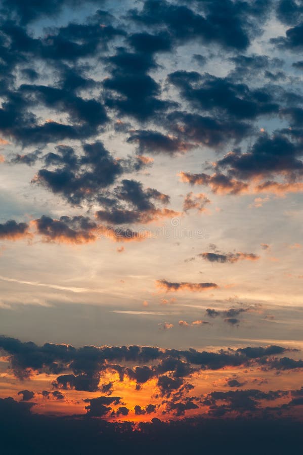 Dramatic Sunrise Sky at Solstice in Russia Stock Photo - Image of ...