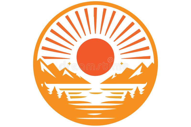 Beautiful Sunrise Vector Illustration for People Stock Vector ...