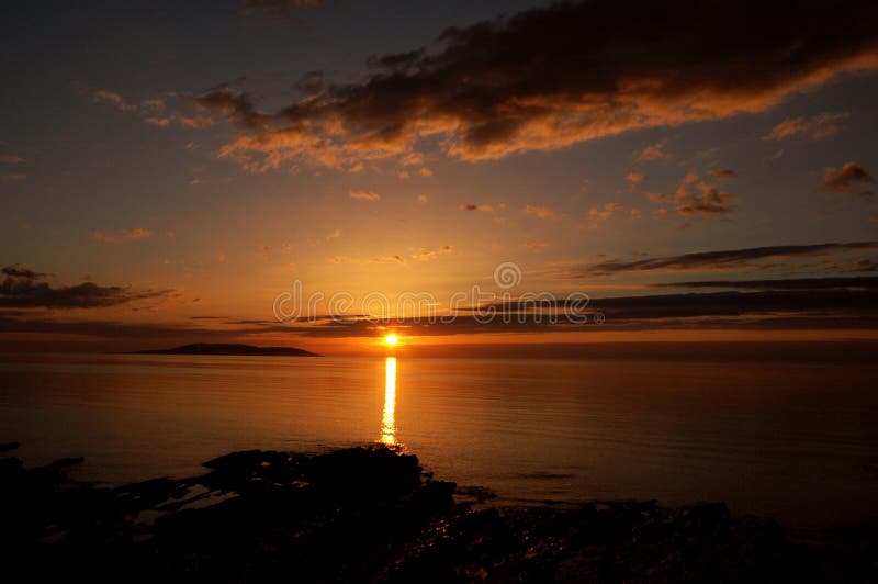 Beautiful Sunset stock photo. Image of horizontal, ireland - 3304020