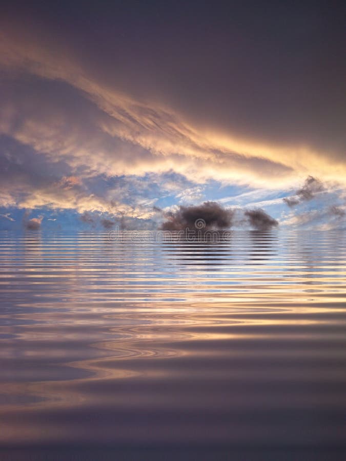 Beautiful Sunset Abstract Art Painting Stock Photo - Image of abstract ...