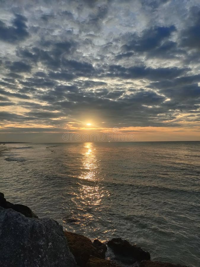 Beautiful Sunset in the Afternoon Stock Image - Image of perfect ...