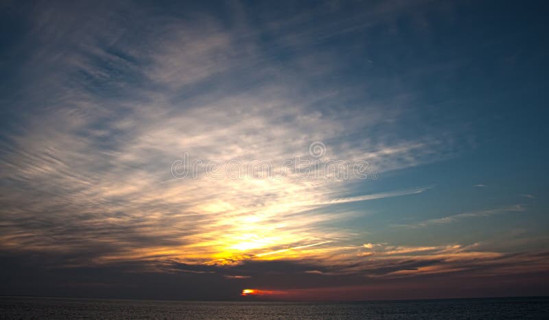 Beautiful sunset air stock image. Image of reflection - 75345191