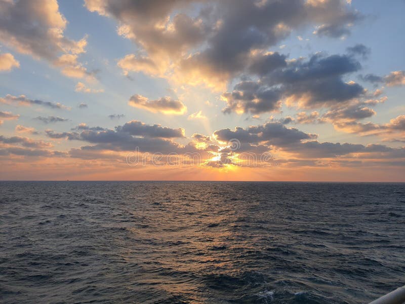 Beautiful Sunset in Arabian Gulf Stock Photo - Image of sunset ...