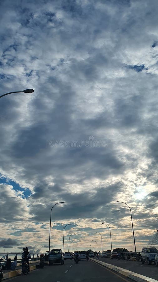 Beautiful Sunset in Batam stock photo. Image of snow - 263258984