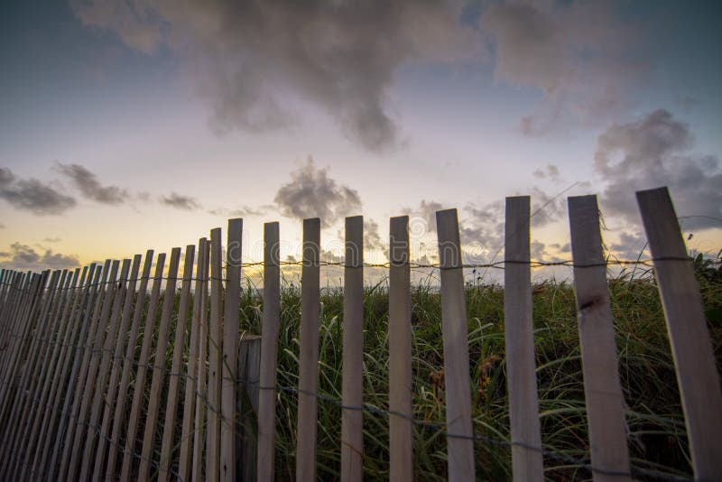 Beach Fence in Provincetown, Cape Cod Stock Image - Image of keeping ...