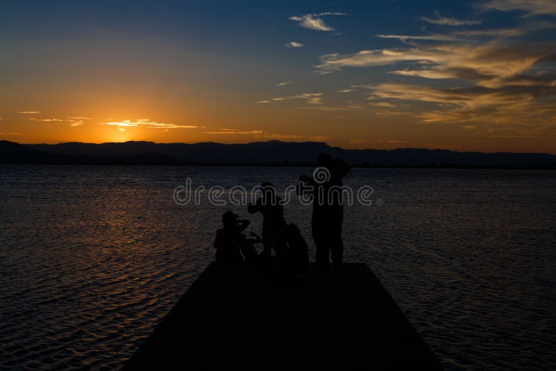 Sunset in the delta stock image. Image of nature, space - 121180575