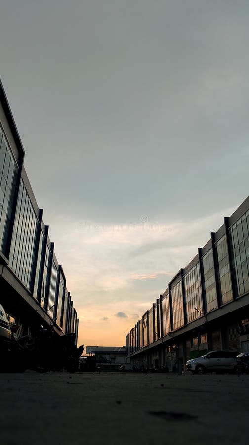 Beautiful Sunset in Beloved Workshop Aftershine Stock Photo - Image of ...