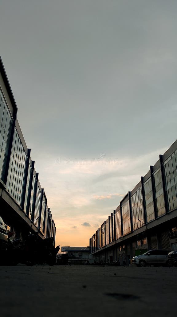 Beautiful Sunset in Beloved Workshop Aftershine Stock Photo - Image of ...