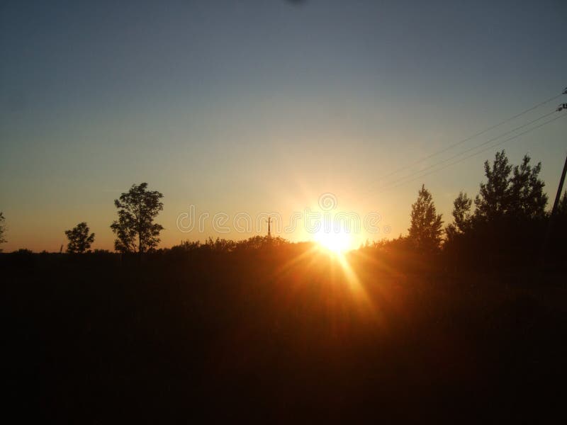 Beautiful sunset stock photo. Image of skies, bright - 83187746