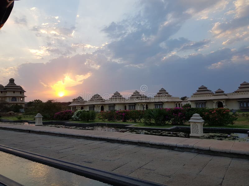 Sunset @ Hampi stock photo. Image of captured, beautiful - 127826836