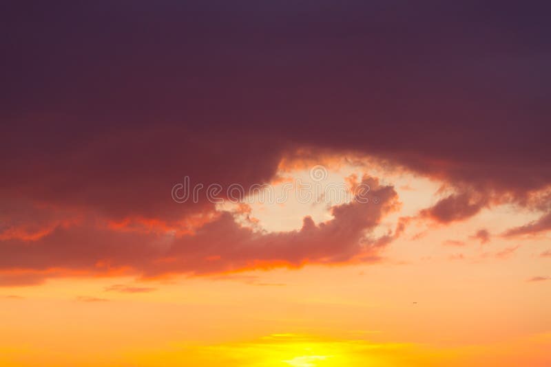 Beautiful sunset cloud stock photo. Image of heaven - 263931412