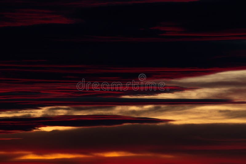 Beautiful Sunset Clouds on the Autumn Sky Stock Image - Image of ...
