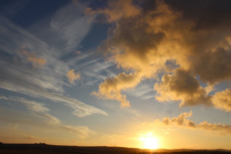 Beautiful Sunset Clouds Real Amazing Panoramic Background with Dramatic ...