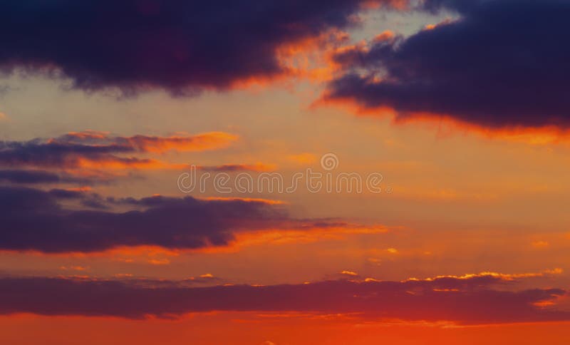 Beautiful Sunset with Colorful Clouds Stock Image - Image of dramatic ...