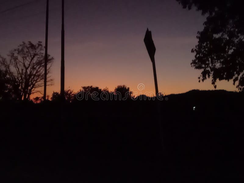 Beautiful sunset dark stock image. Image of dark, afternoon - 275686345