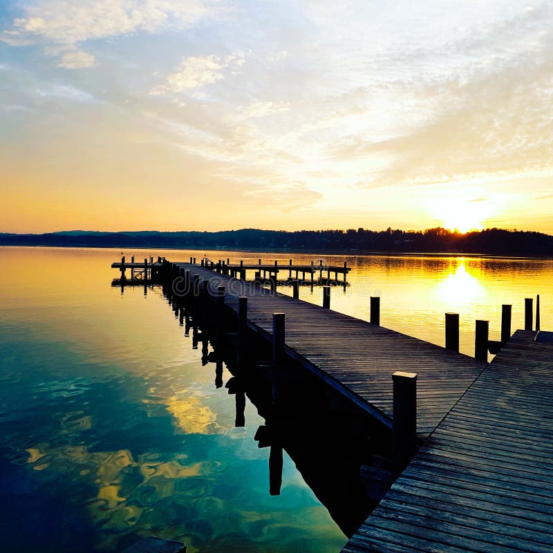 Beautiful Sunset, Dynamic Colours Stock Image - Image of dynamic ...