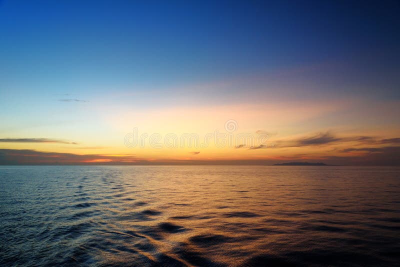 Beautiful Sunset at the Equator Stock Photo - Image of central, remote ...
