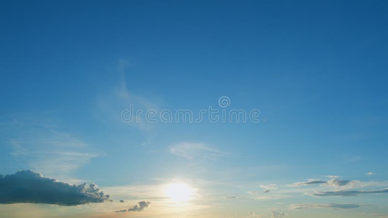 Beautiful Sunset. Evening Sky Scene with Different Shades Light from ...