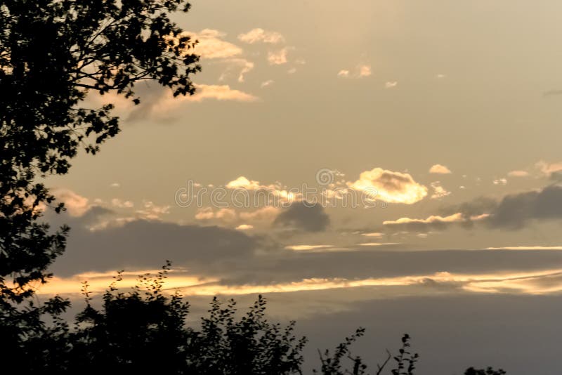 Beautiful sunset in france stock image. Image of nature - 124826221