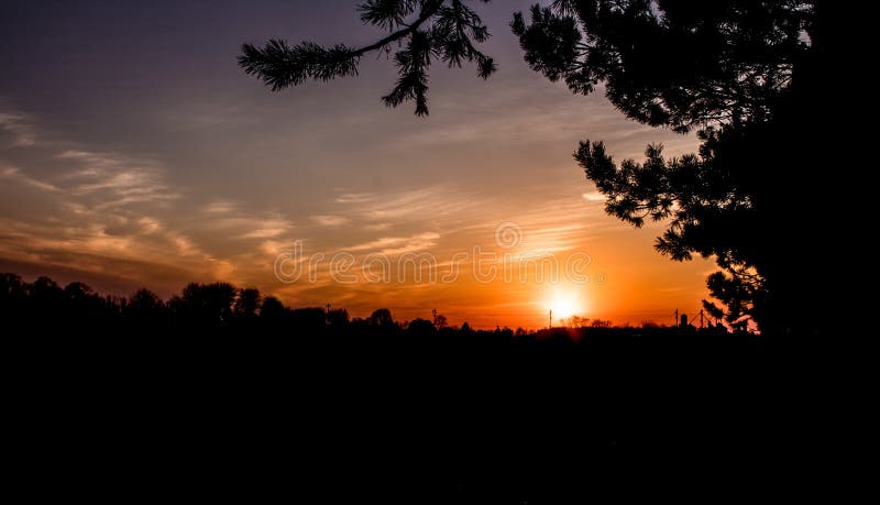 Beautiful sunset stock photo. Image of sunset, beautiful - 86615928