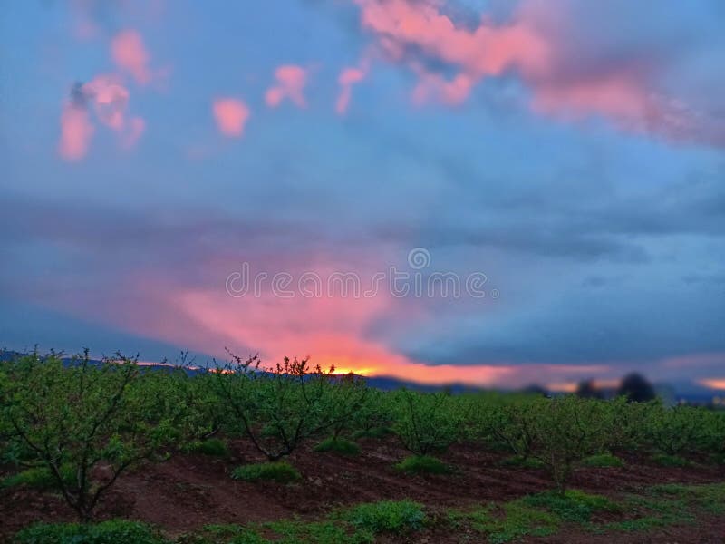 Neutral Sunset stock image. Image of dusk, bsunset, landscape - 257508659