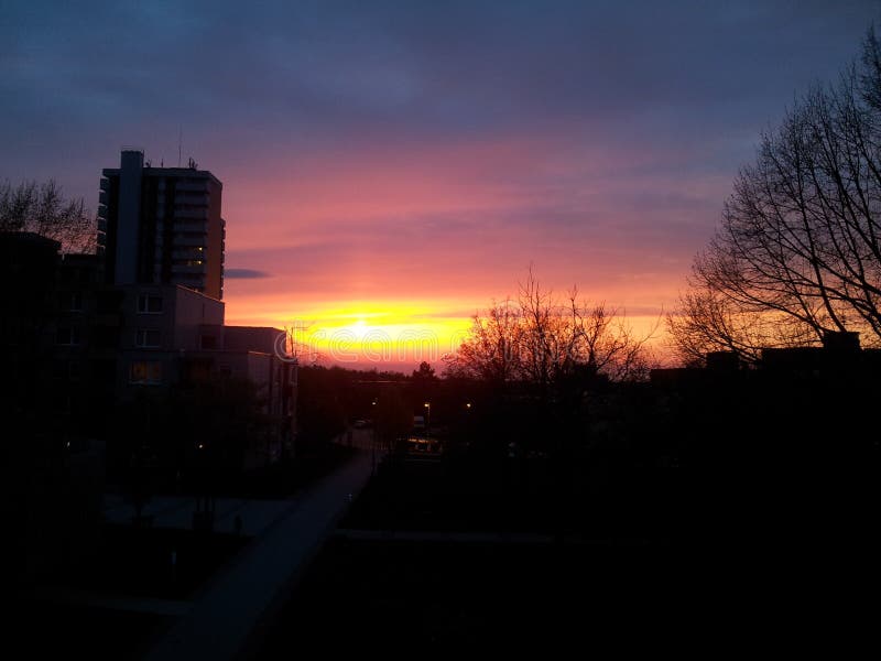 Beautiful sunset stock image. Image of sunrise, dusk - 53920355