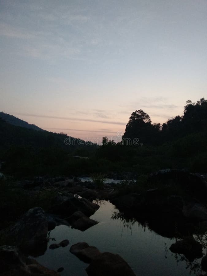 Sunset,calm , woods stock photo. Image of beautiful - 111828198