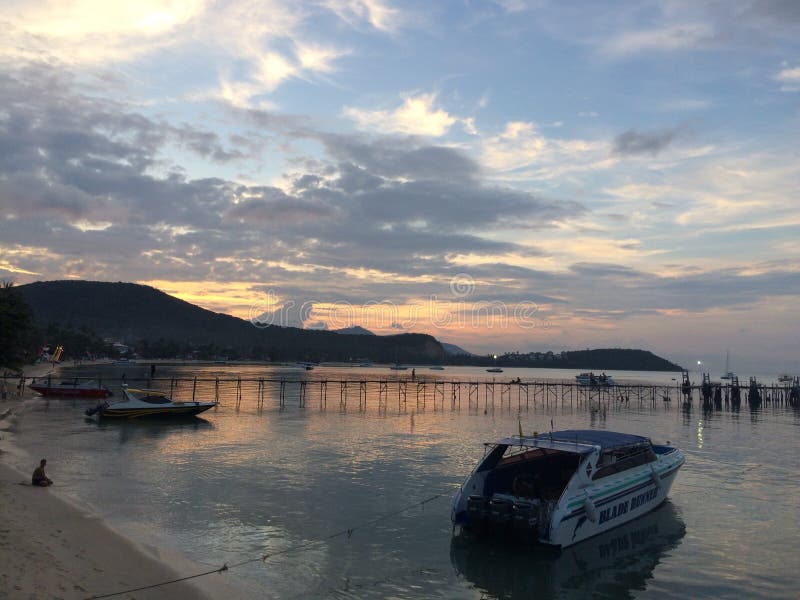 Beautiful sunset editorial photo. Image of beach, island - 113374101