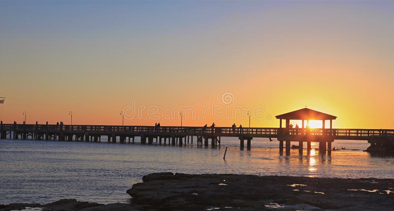 Beautiful Sunset on the Island of Key West Stock Photo - Image of ...