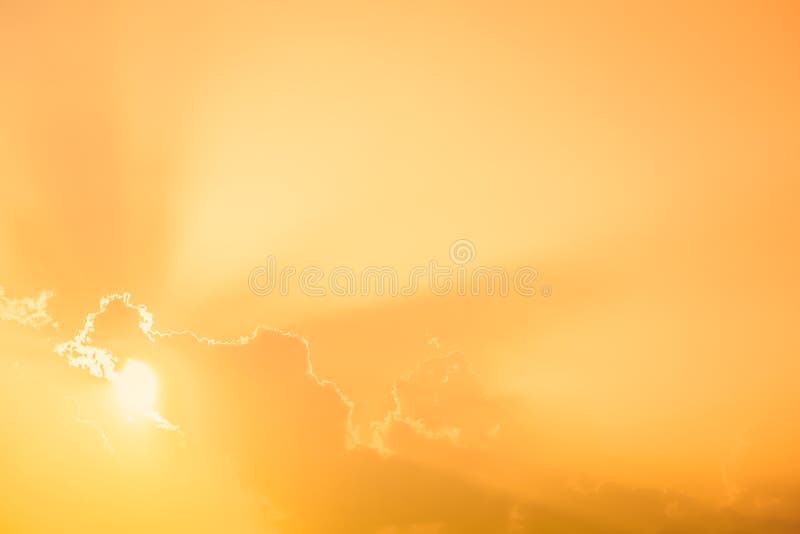 Beautiful Sunset Light Rays Clouds Background Stock Image - Image of ...