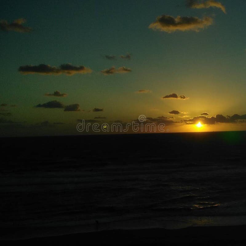 Beautiful sunset miami stock image. Image of watet, lovelife - 238494687