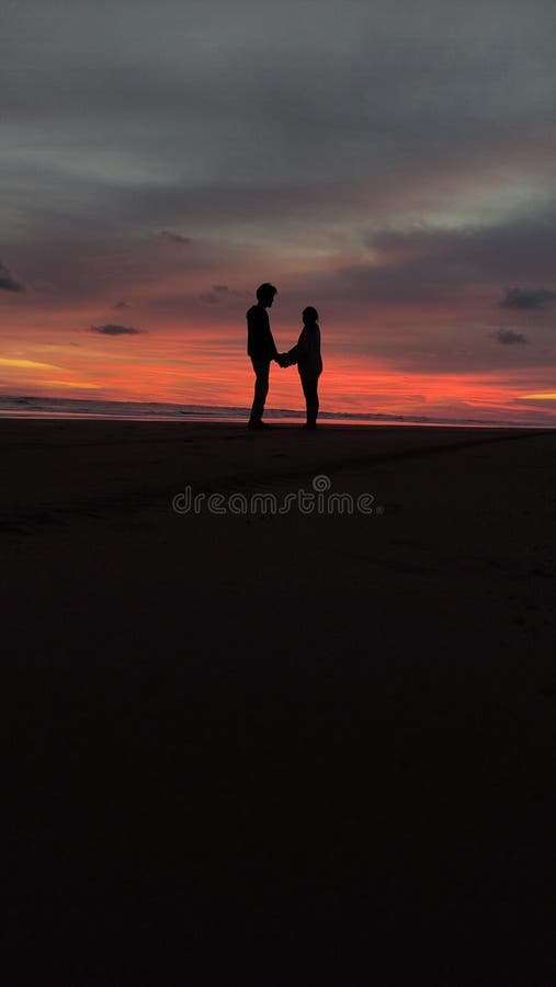 Beautiful Sunset and Beautiful Momen Ever Stock Image - Image of ...