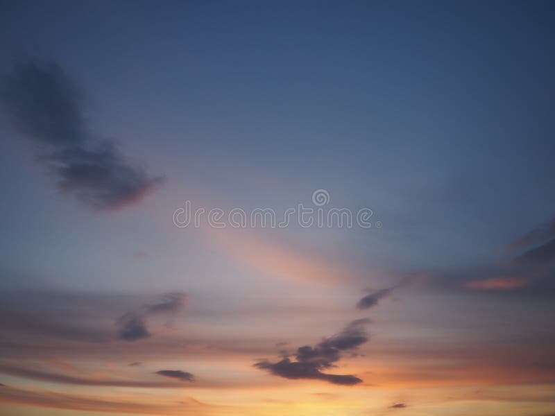 Beautiful Sunset. Multi-colored Light Clouds in the Rays of the Setting ...
