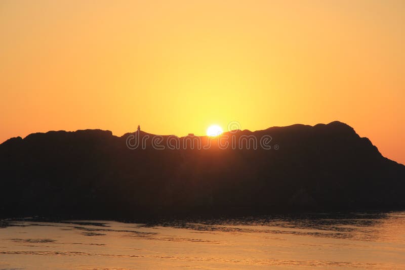 Beautiful Sunset - Muscat, Oman. Stock Photo - Image of dusk, cove ...